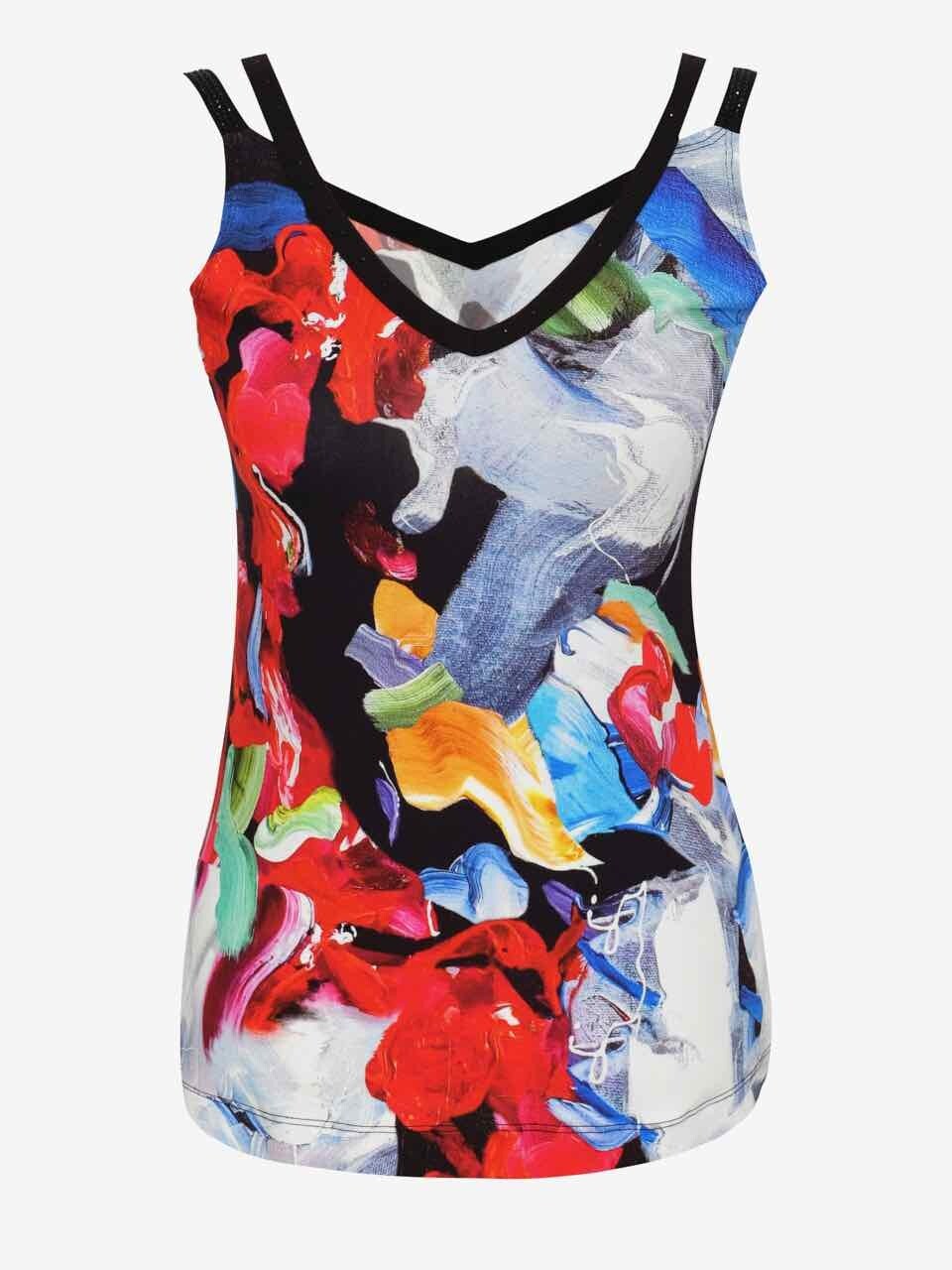 Simply Art Dolcezza: Joy Entracte 3 Abstract Art Tank Top - Wild Curves