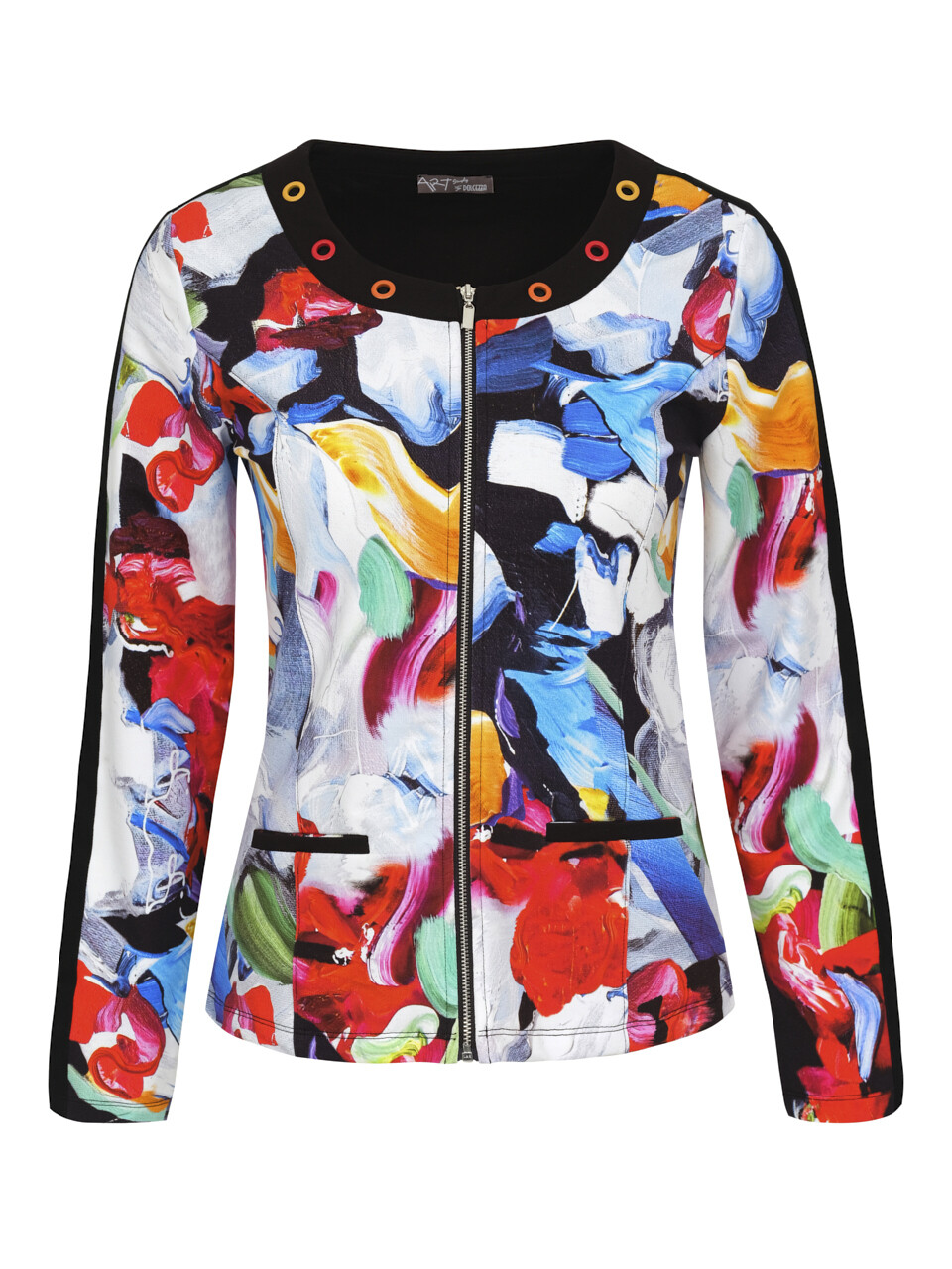 Simply Art Dolcezza: Joy Entracte 3 Abstract Art Zip Up Cardigan - Wild ...