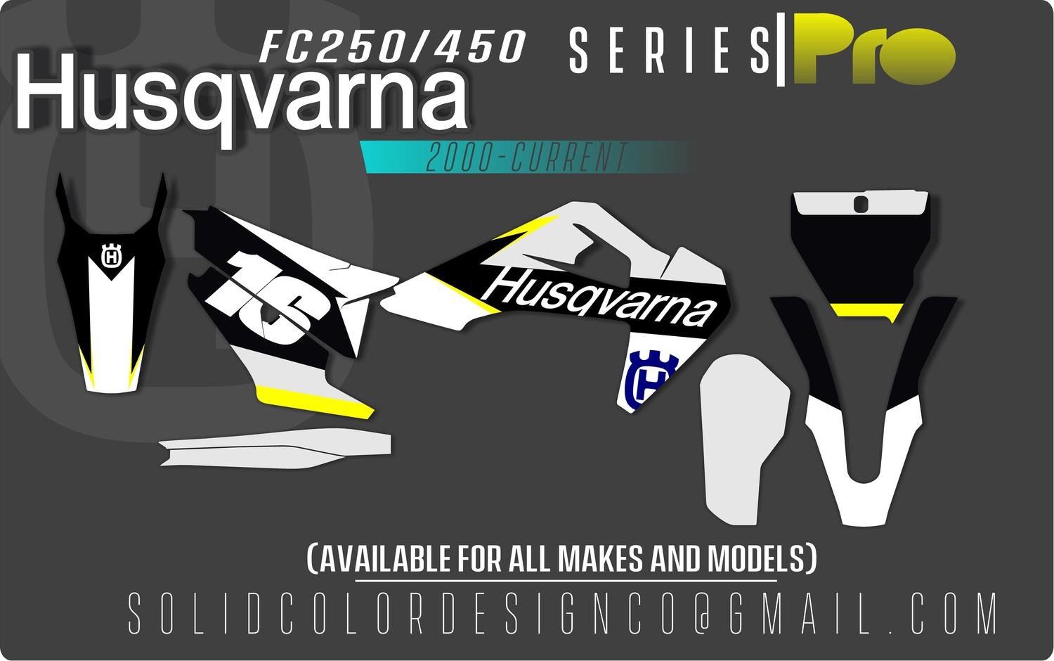 2019 Husqvarna FC 450/250 "Pro" Graphics Kit