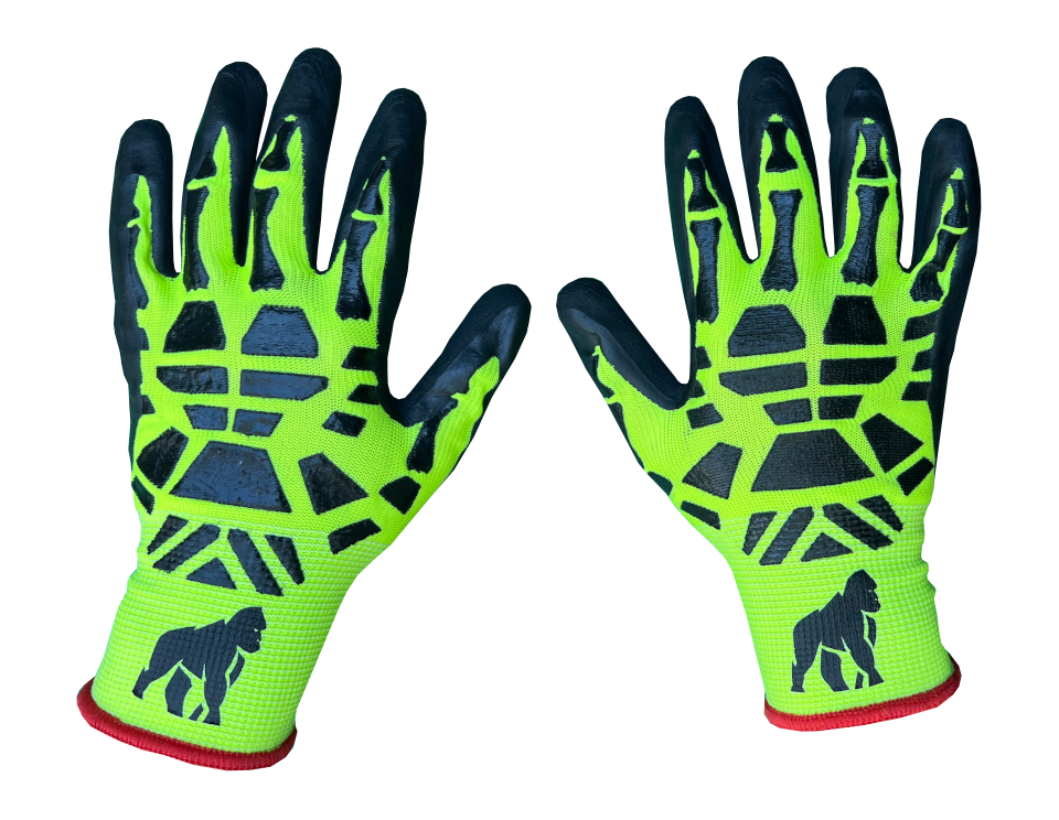 2 pairs Hi-Vis Touch Screen Gloves