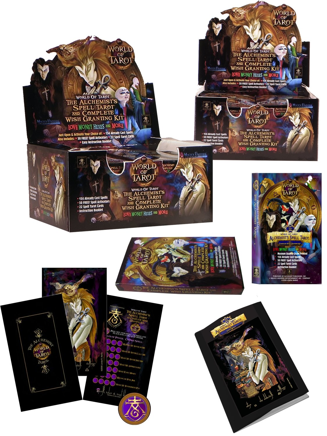 The Alchemist's Spell Tarot & Complete Wish Granting Kit - 10-Deck ...