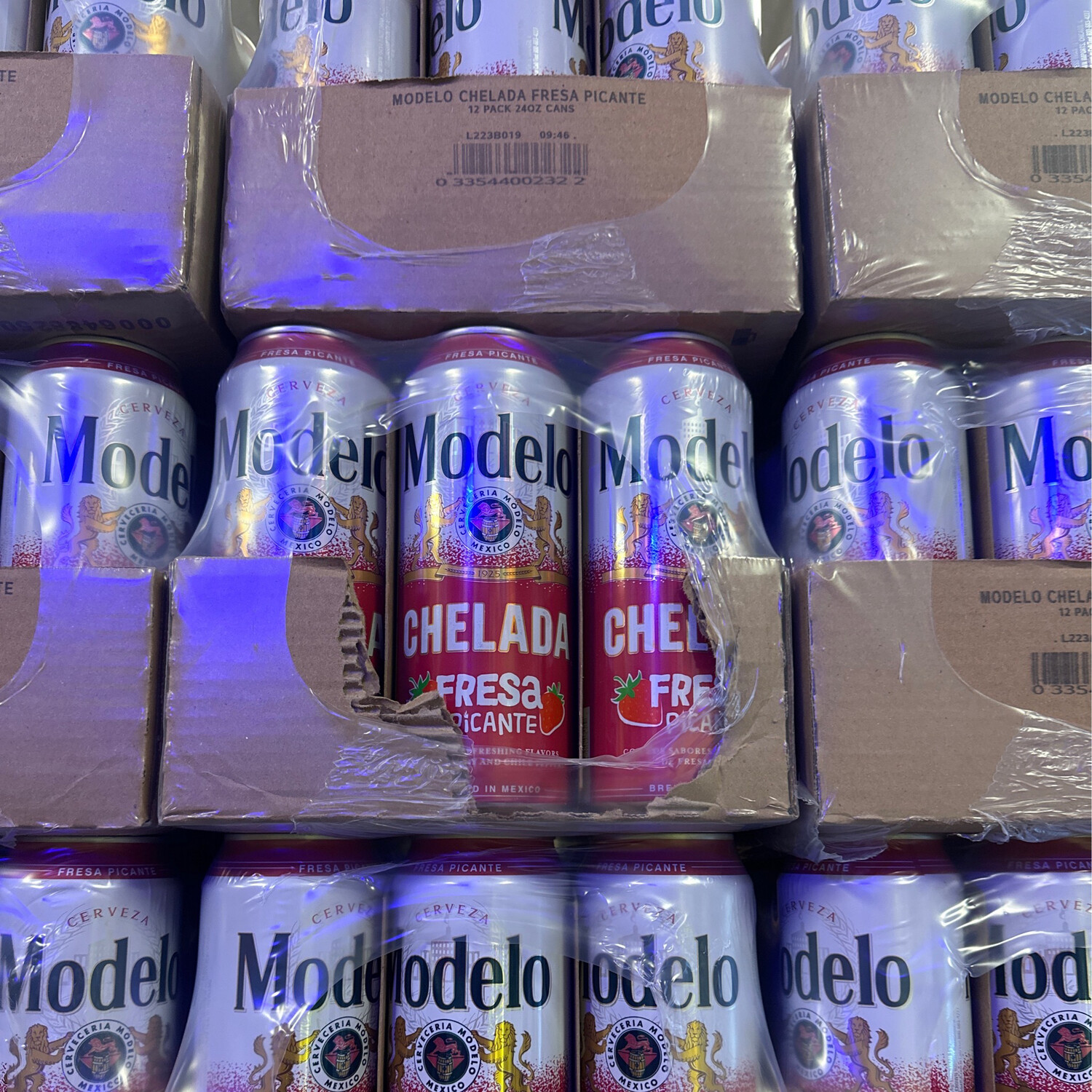 Modelo Chelada Fresa picante CASE 12’ 24 oz bottles