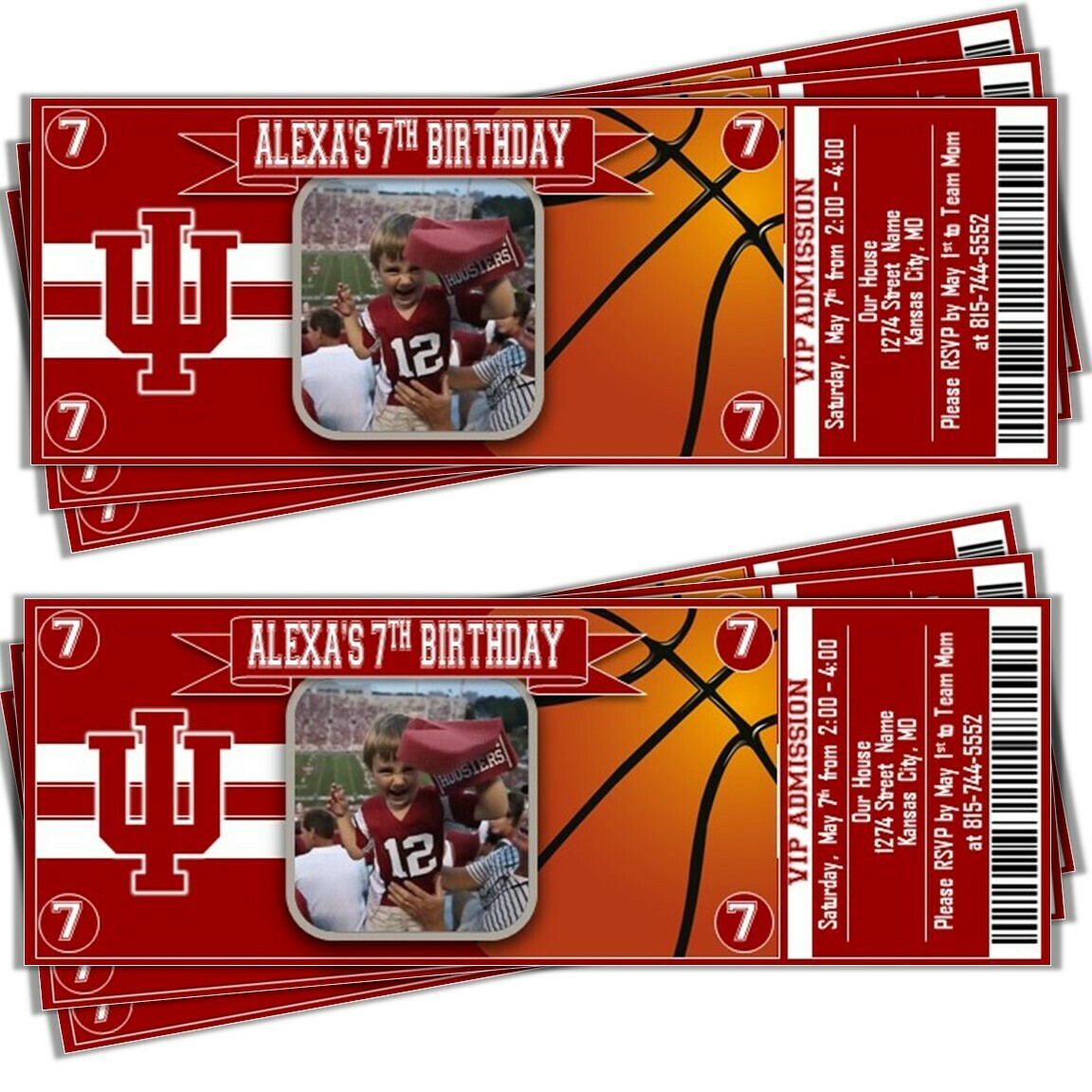 Indiana Hoosiers NCAA College Football Photo Ticket Horizontal