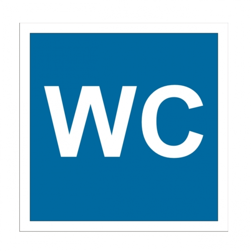 Sinalética WC 150x150mm - Garantimos o Melhor Preço