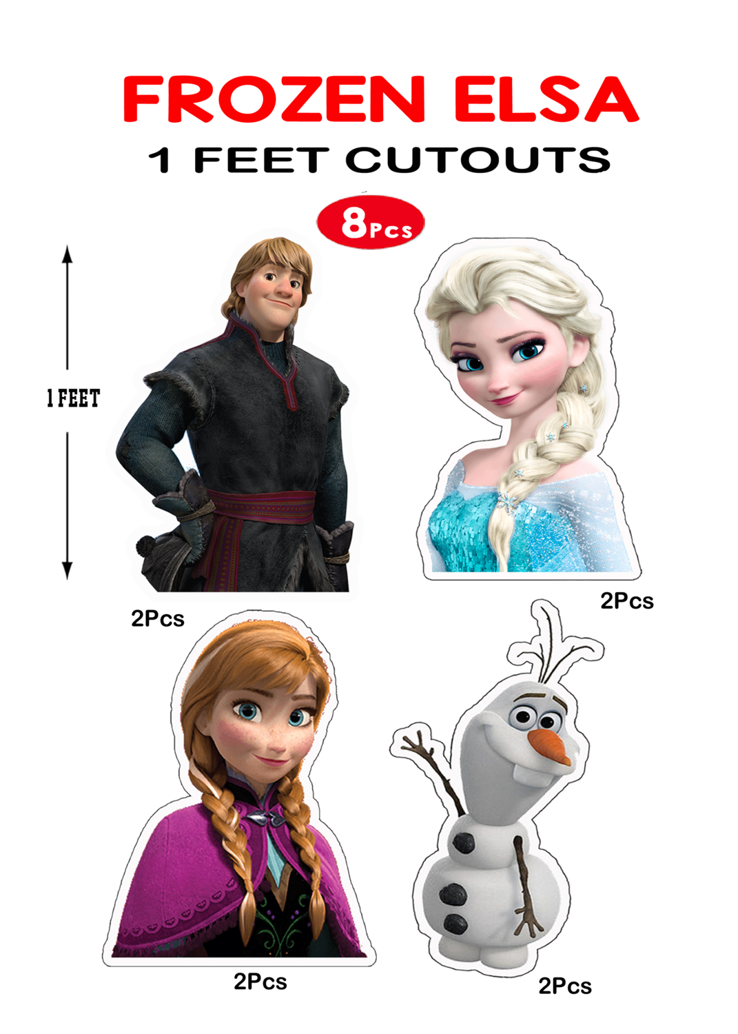 Cutouts (1ft) - 8 Pcs