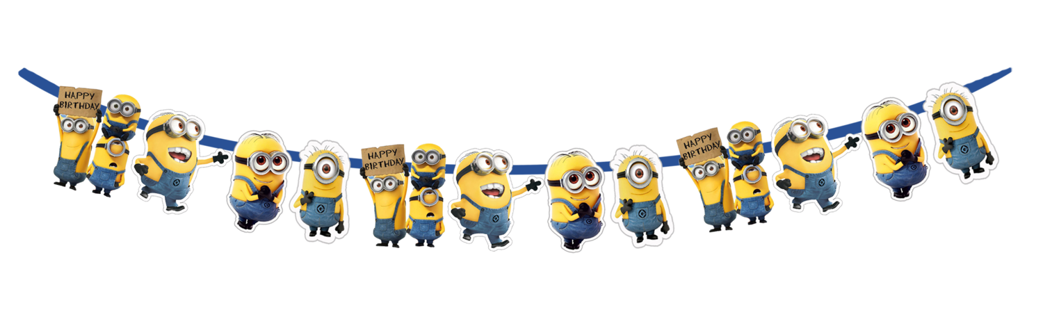 Minion Characters Birthday Bunting Banner