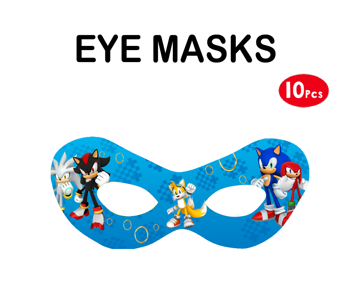 Sonic Birthday Theme Eyemasks (10 Pcs)