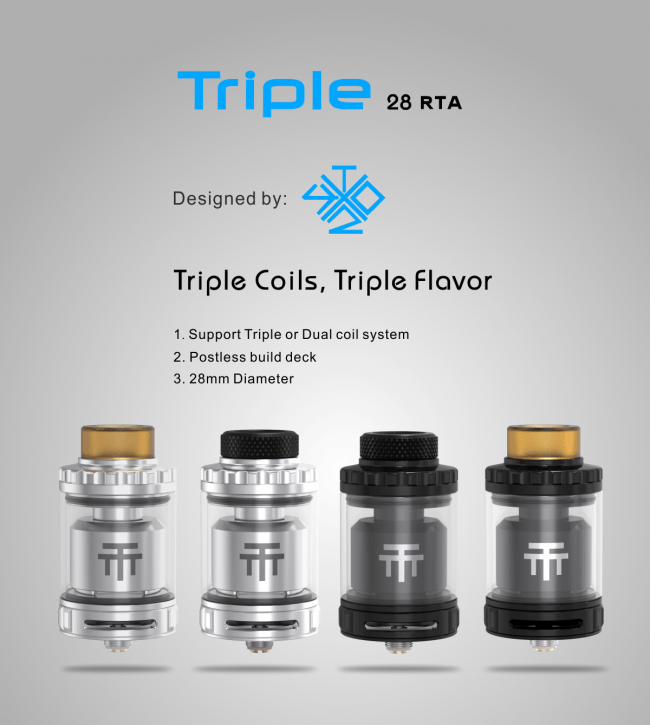Triple RTA 28mm - Vandy Vape
