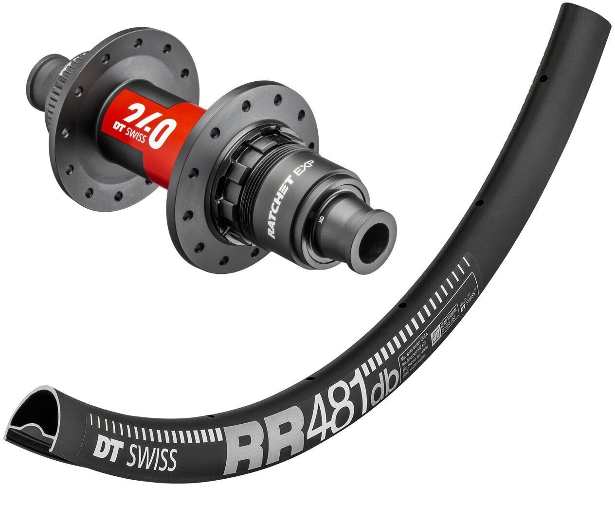 DT Swiss RR 481 700c rim with DT Swiss 240 hubs. For disc brake and ...