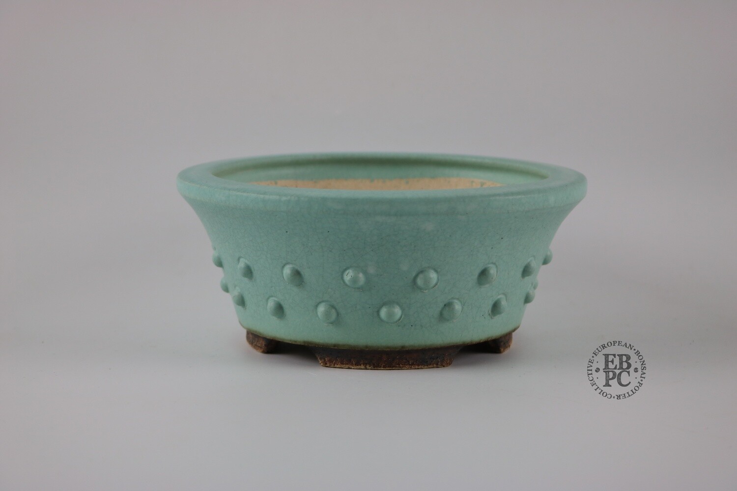 Stone Monkey Ceramics - 16.7cm; Mint Green; Round Semi Cascade; White ...