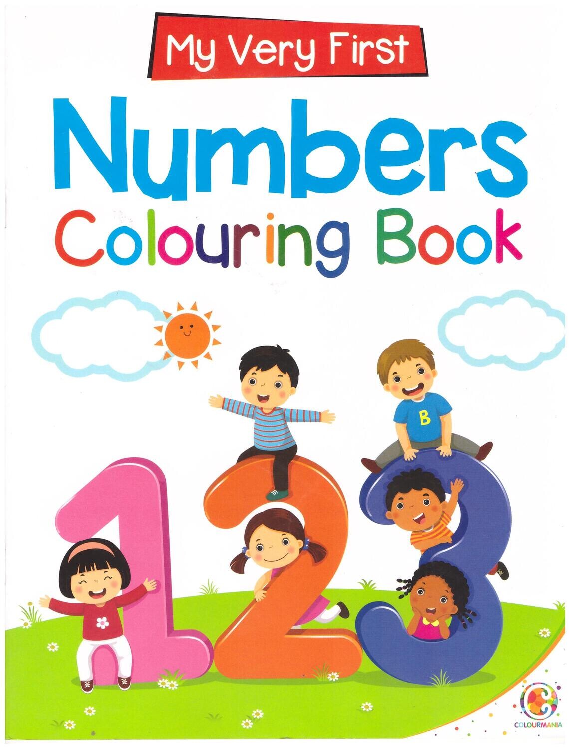 Numbers colouring book