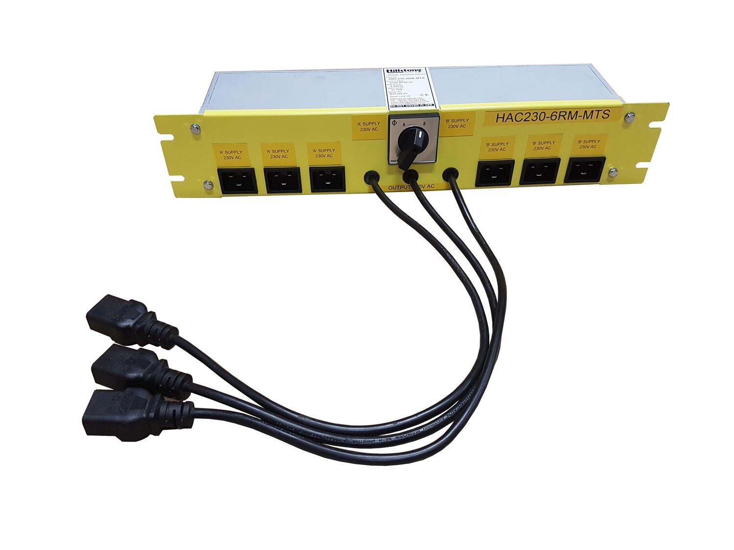 Manual Transfer Switch 6kW 2U 19" rack