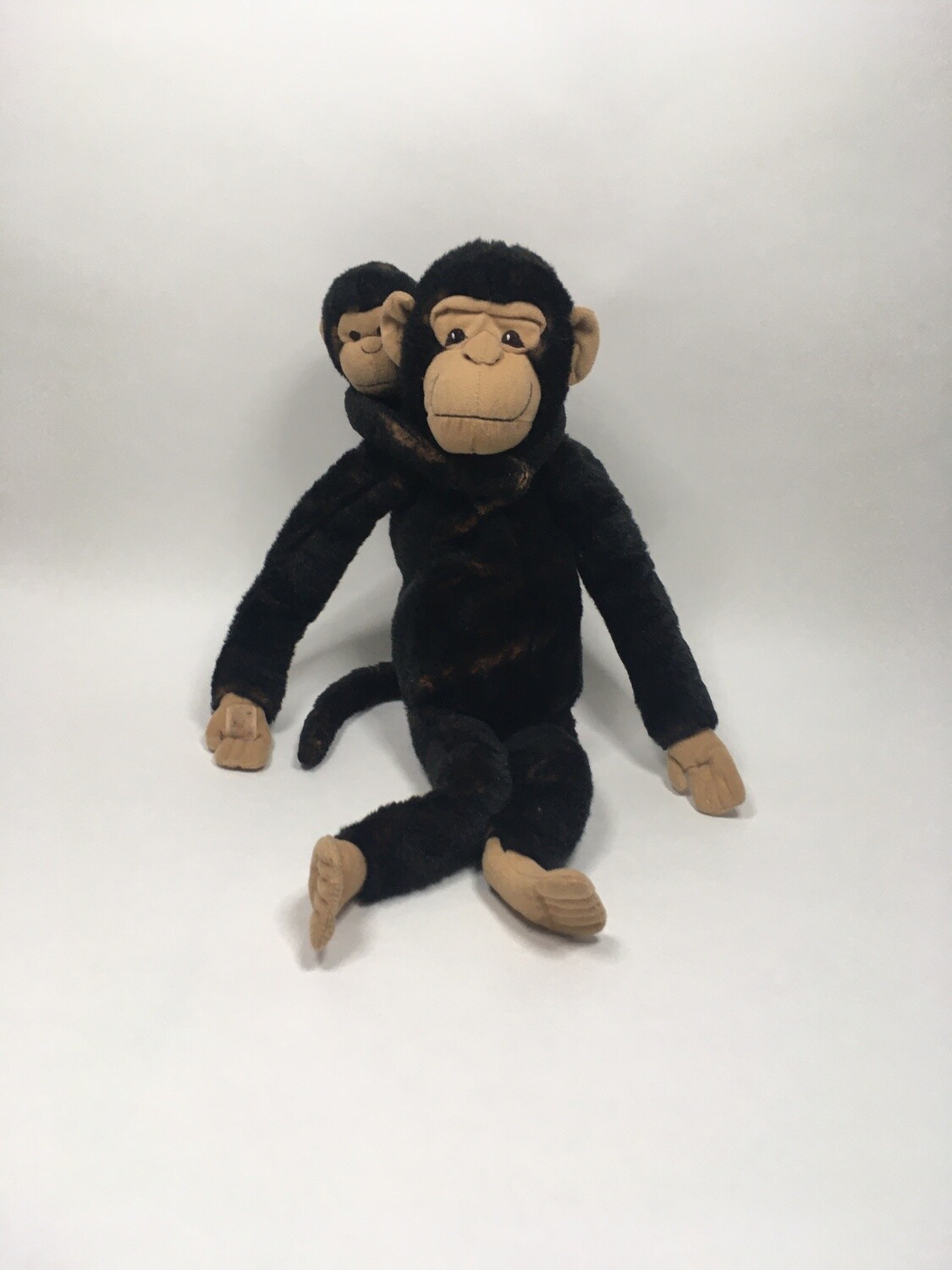 Affe mit Baby stehend 53cm Sammlerstück