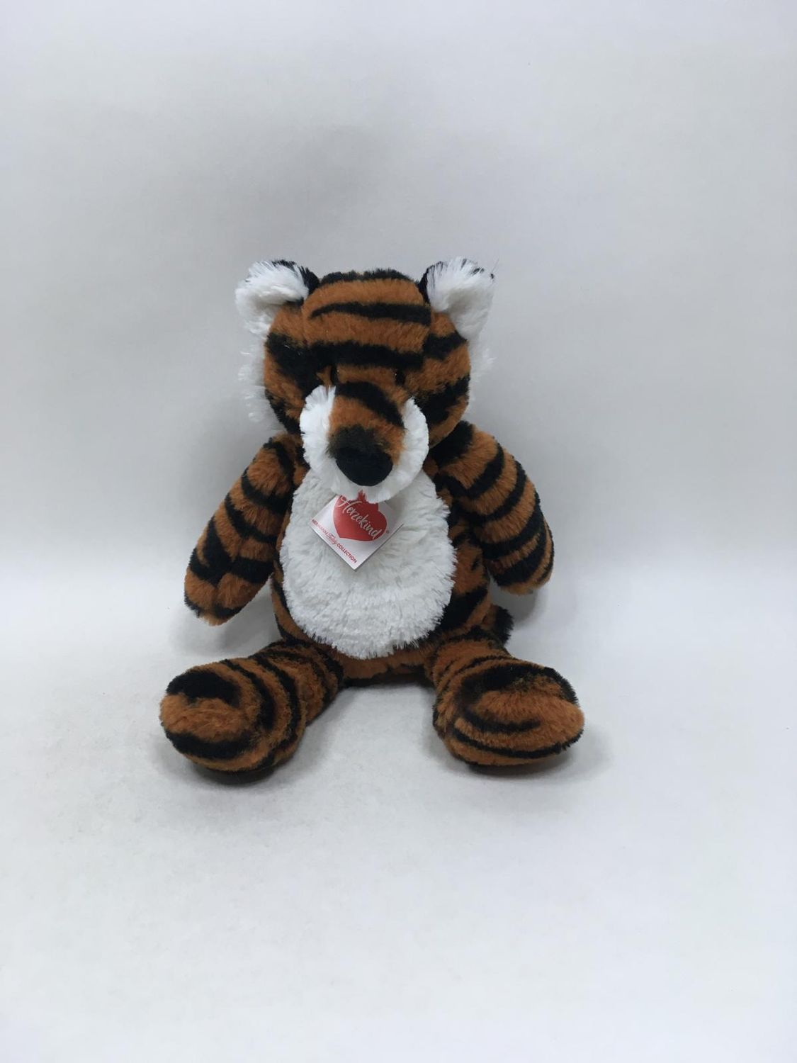 Tiger Teddy Hermann stehend 33 cm Neuwertig mit Etikett