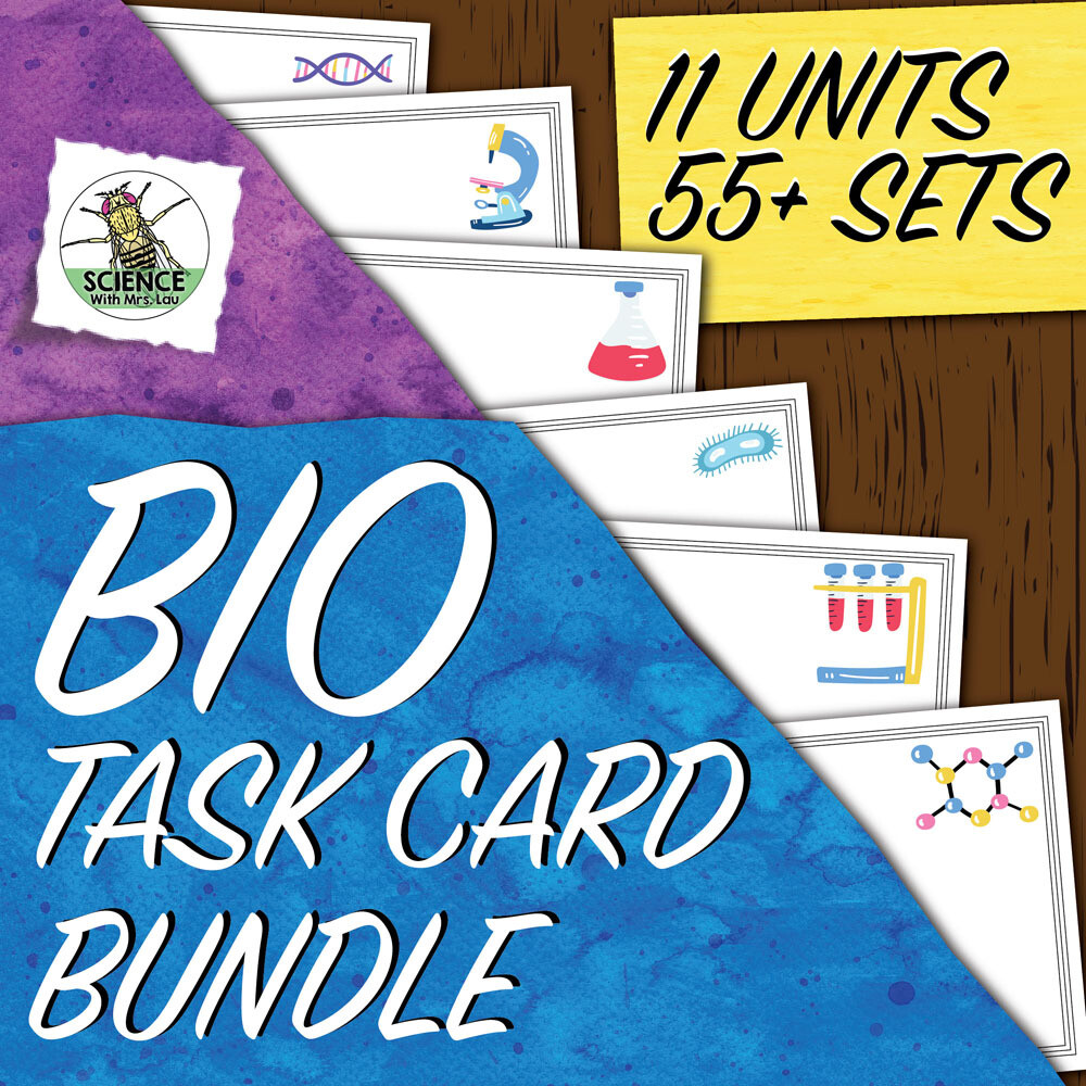 Biology Task Card Bundle | Store - Science and Math with Mrs. Lau