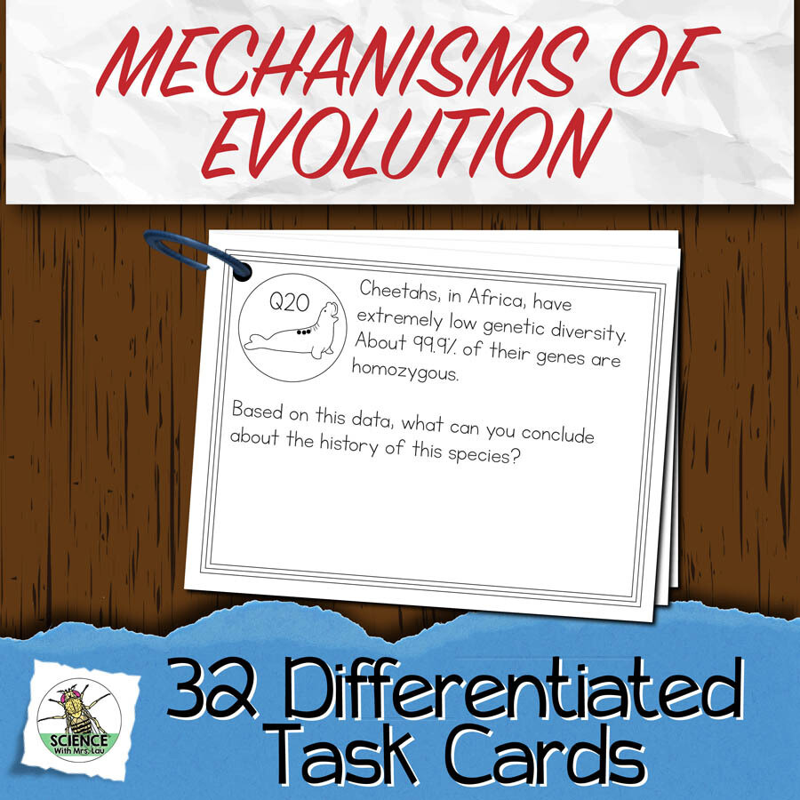 Mechanisms of Evolution Task Cards | Store - Science and Math with Mrs. Lau