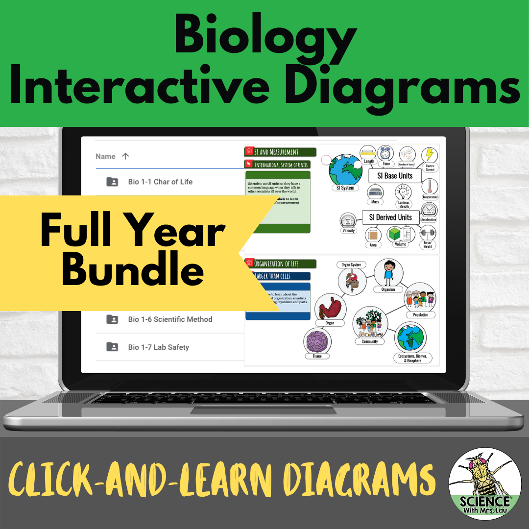 Biology Interactive Diagram for Google Slides All Year | Store ...