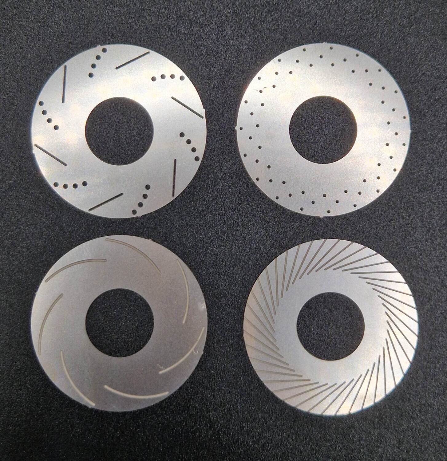 Knightrider K.I.T.T. 1/8 Scale Metal Brake Disc Set