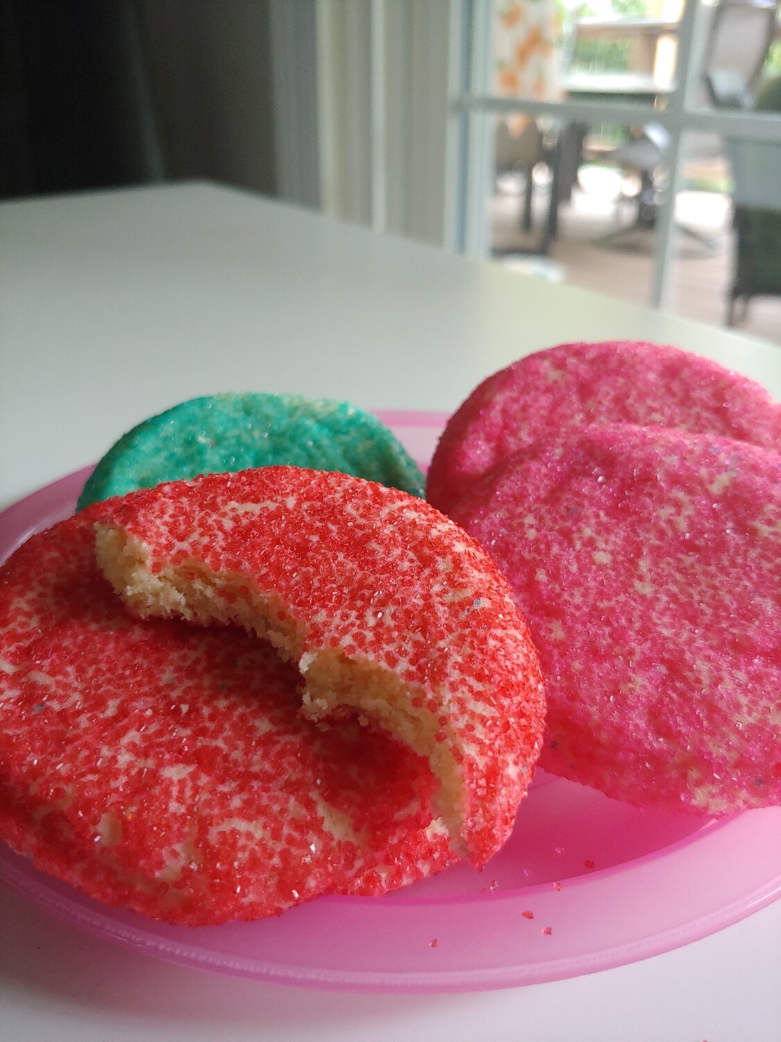 Colored Sugar Cookies