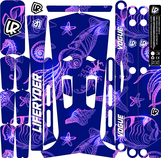 LIFERYDER Balance Bike - New Graphics - Ultraviolet (Stickers Only)