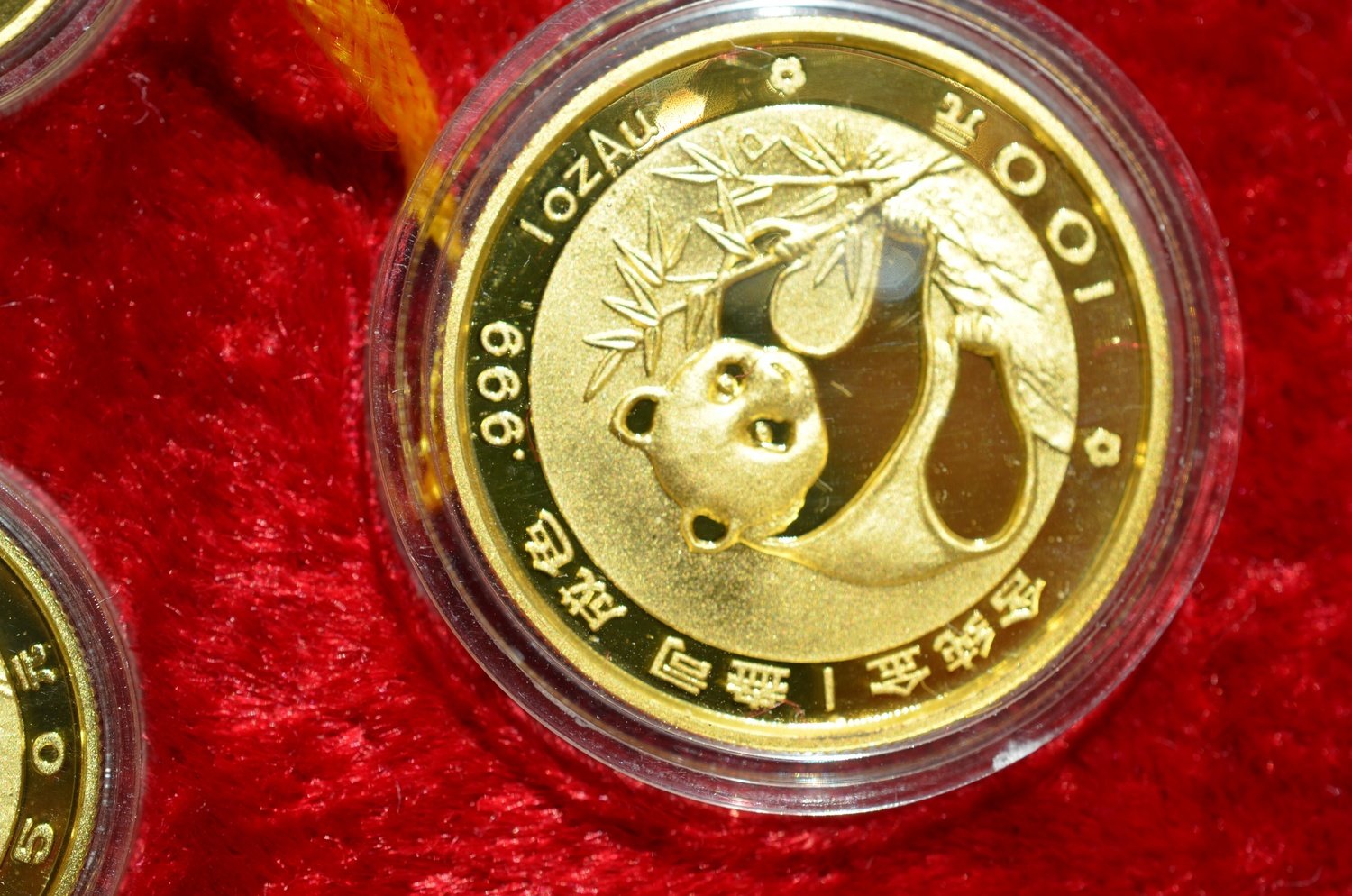 1988 China Gold Panda 5pc Proof Set Mint Box