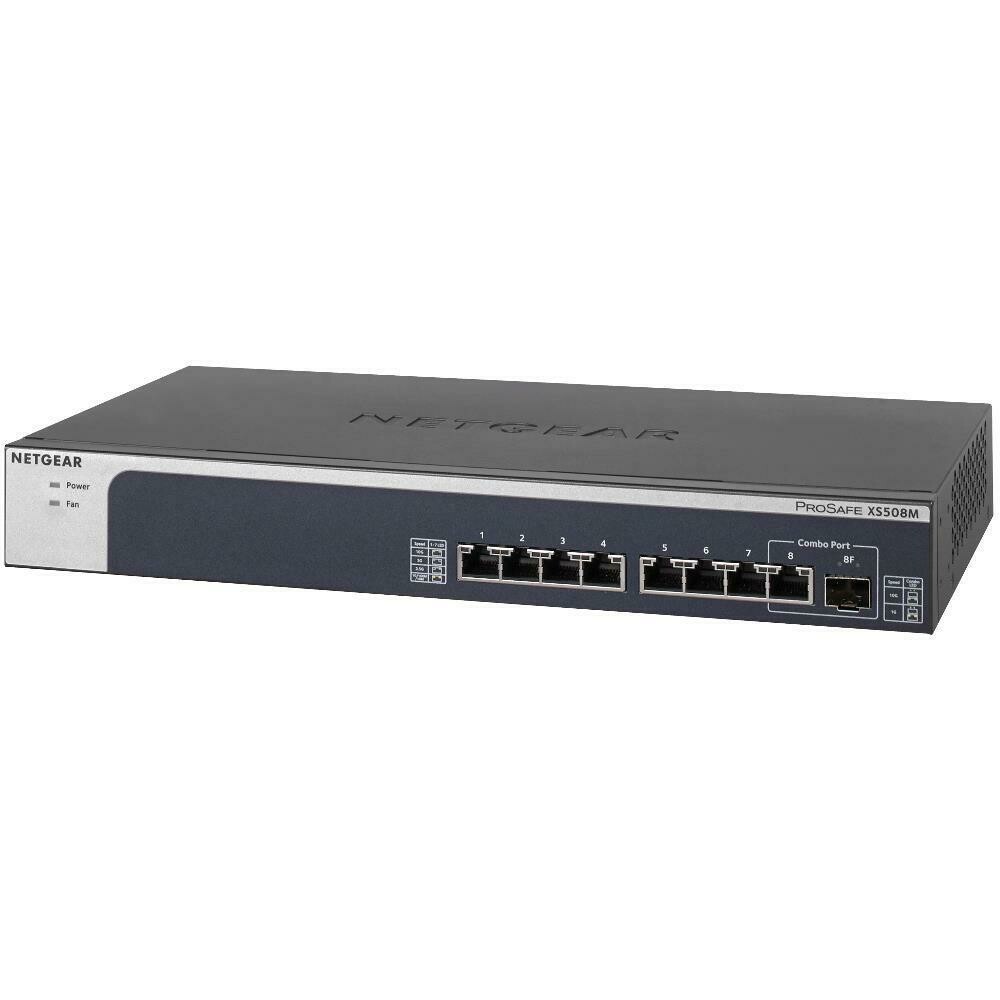 Netgear 8-Port 10G Multi-Gigabit Ethernet Unmanaged Switch XS508M-100EUS