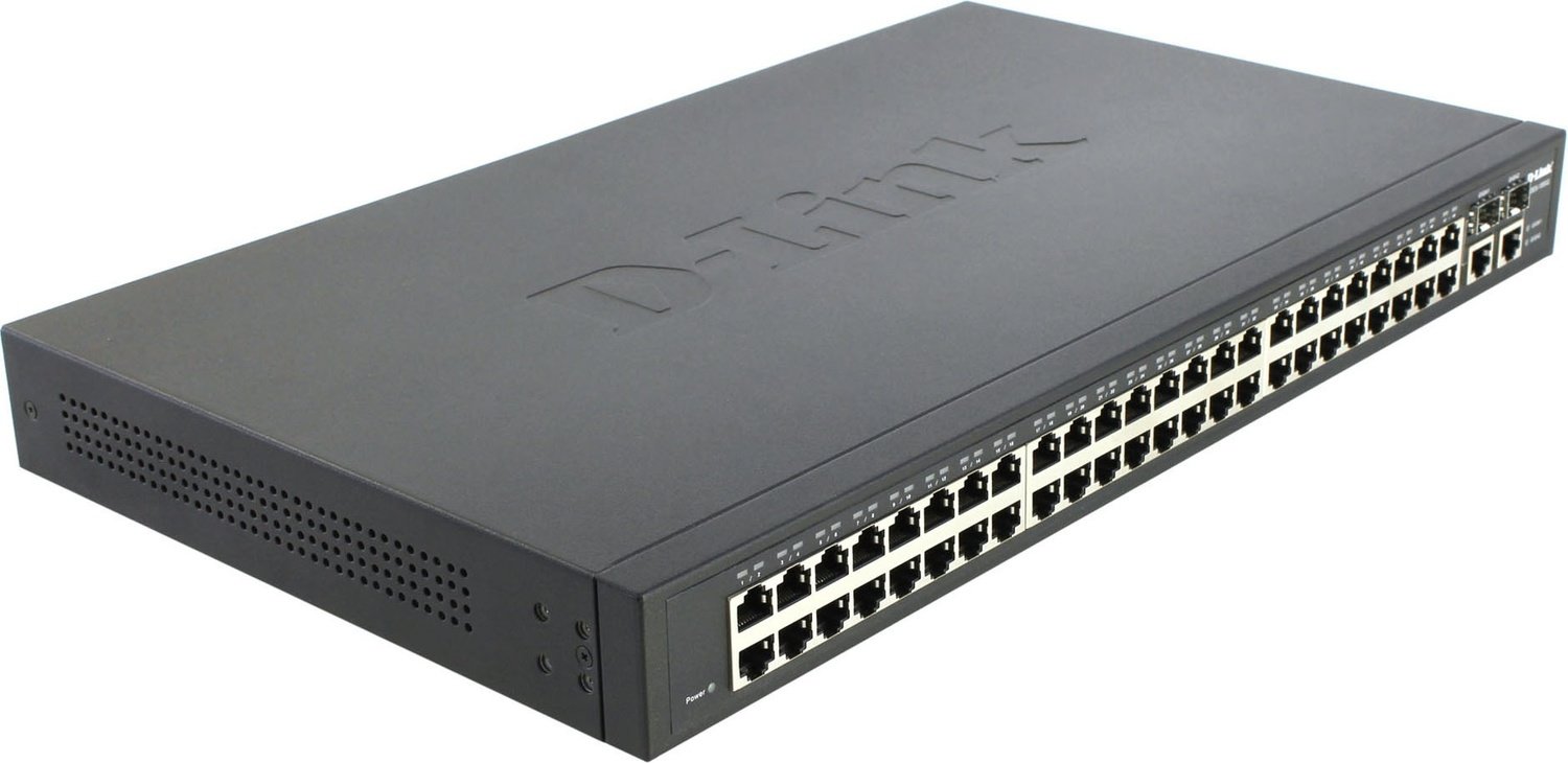 D-Link 48-Port Unmanaged Ethernet Switch With 2 Gigabit Copper/SFP ...