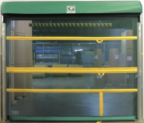 Bug Barrier® Chain Hoist (RHD/LHD) Roll-up Door, Wall Mount - 10’W x 12’H