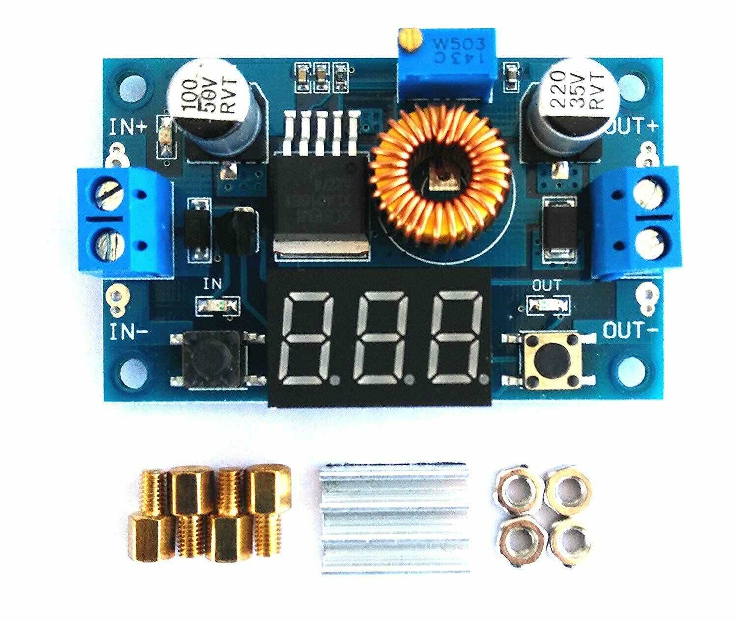 Modul coborator tensiune XL4015, 5-36VDC, 5A, 75W, cu display | Ardustore – Sigmanortec ...