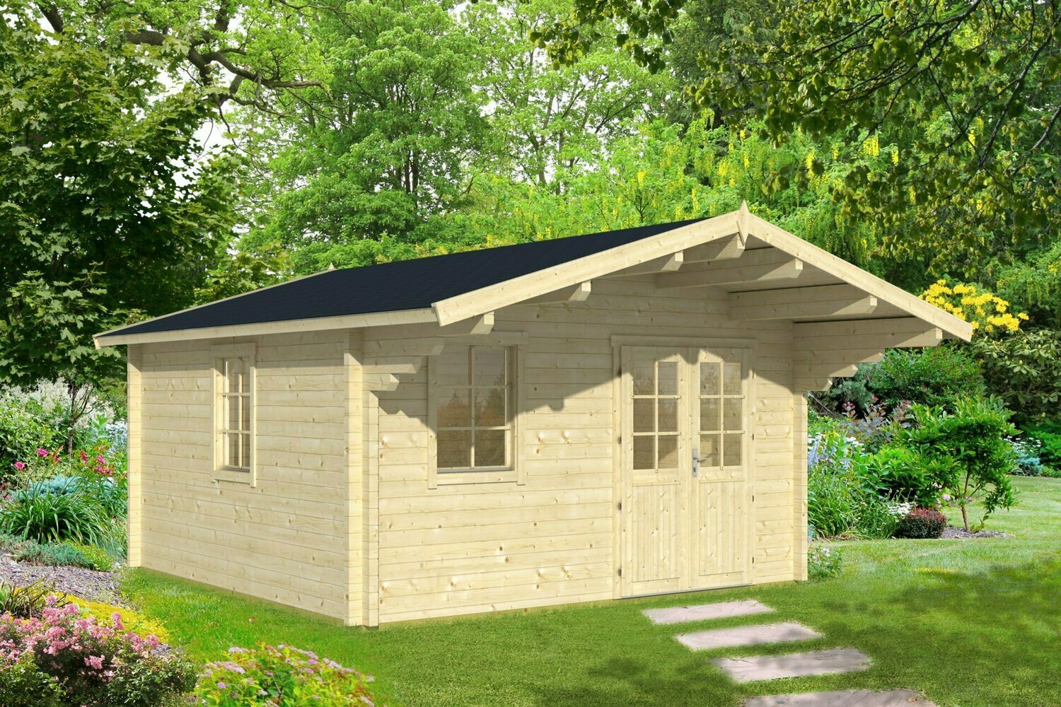 Log Cabins For Sale UK | GOTLAND A 4.4x4.4m