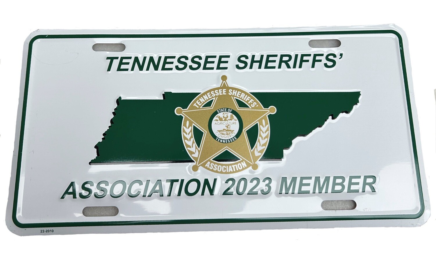 2023 TSA License Plate-White