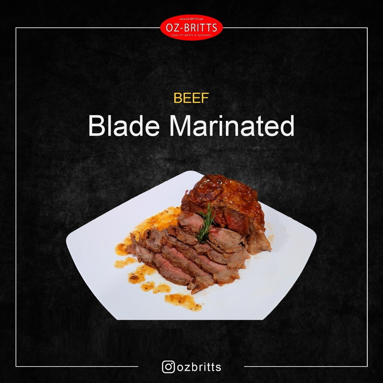 Beef Blade - Marinated