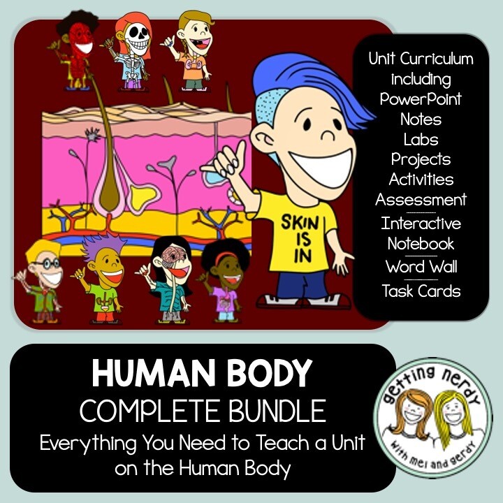 Human Body Systems Complete Bundle - PowerPoint Unit, INB, Task Card ...