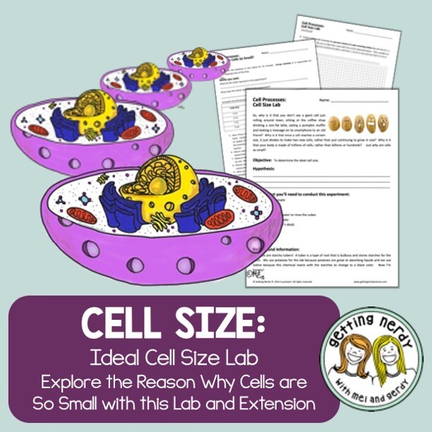 Cells - Cell Size Lab - Distance Learning + Digital Lesson