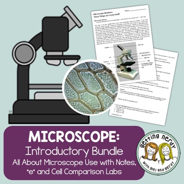 Microscope Introduction - PowerPoint and Handouts - Distance Learning + Digital Lesson