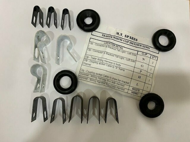 Trailer Wiring Clip Set