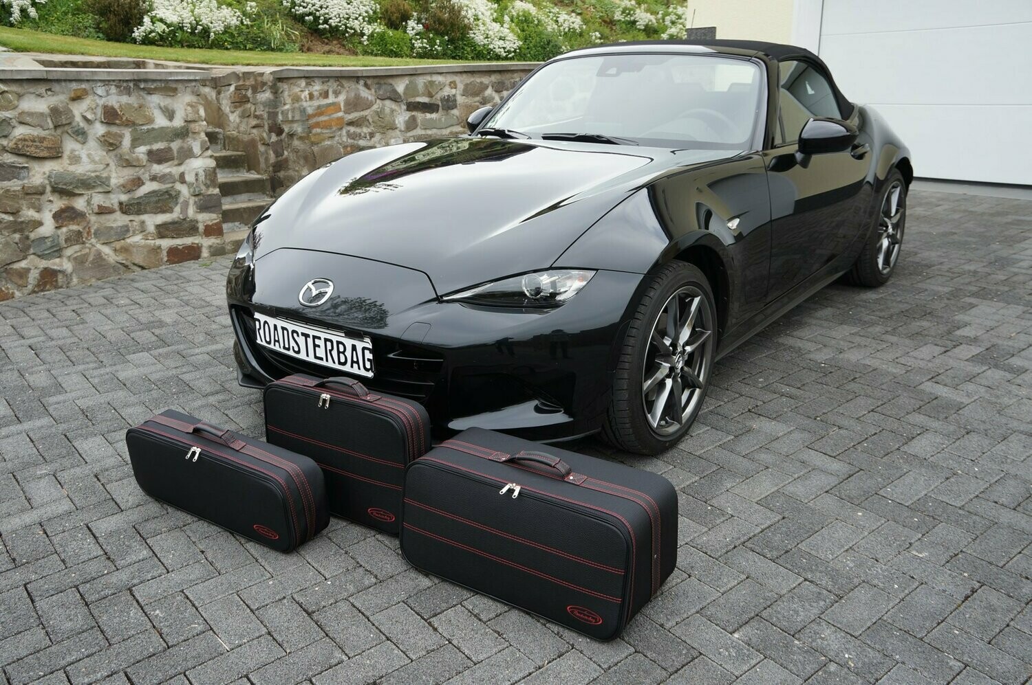 Roadsterbag Mazda MX-5 ND + RF with Red stitching