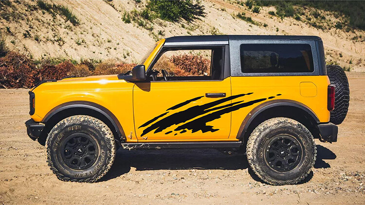 2021-up Ford Bronco Large Splash Vinyl Graphics Kit – Vinyl Stripes ...