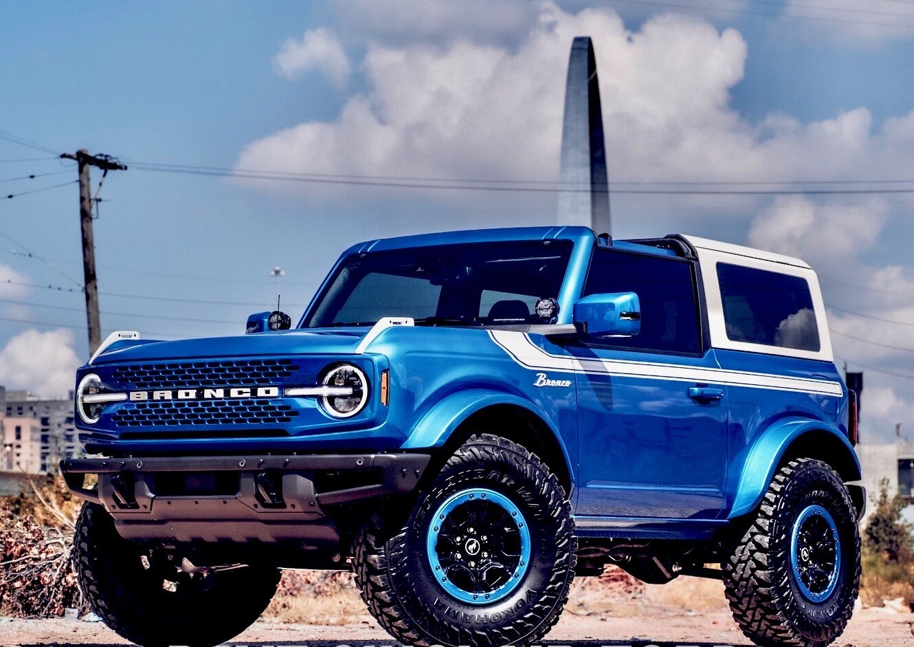 2021-up Ford Bronco Retro Special Decor Style Side/Hood Graphics Kit ...