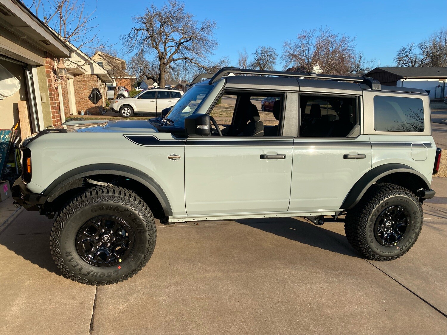 2021-up Ford Bronco Retro Special Decor Style Side Graphics Kit (Above ...