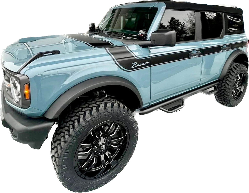 2021-up Ford Bronco Retro Special Decor Style Side/Hood Graphics Kit ...