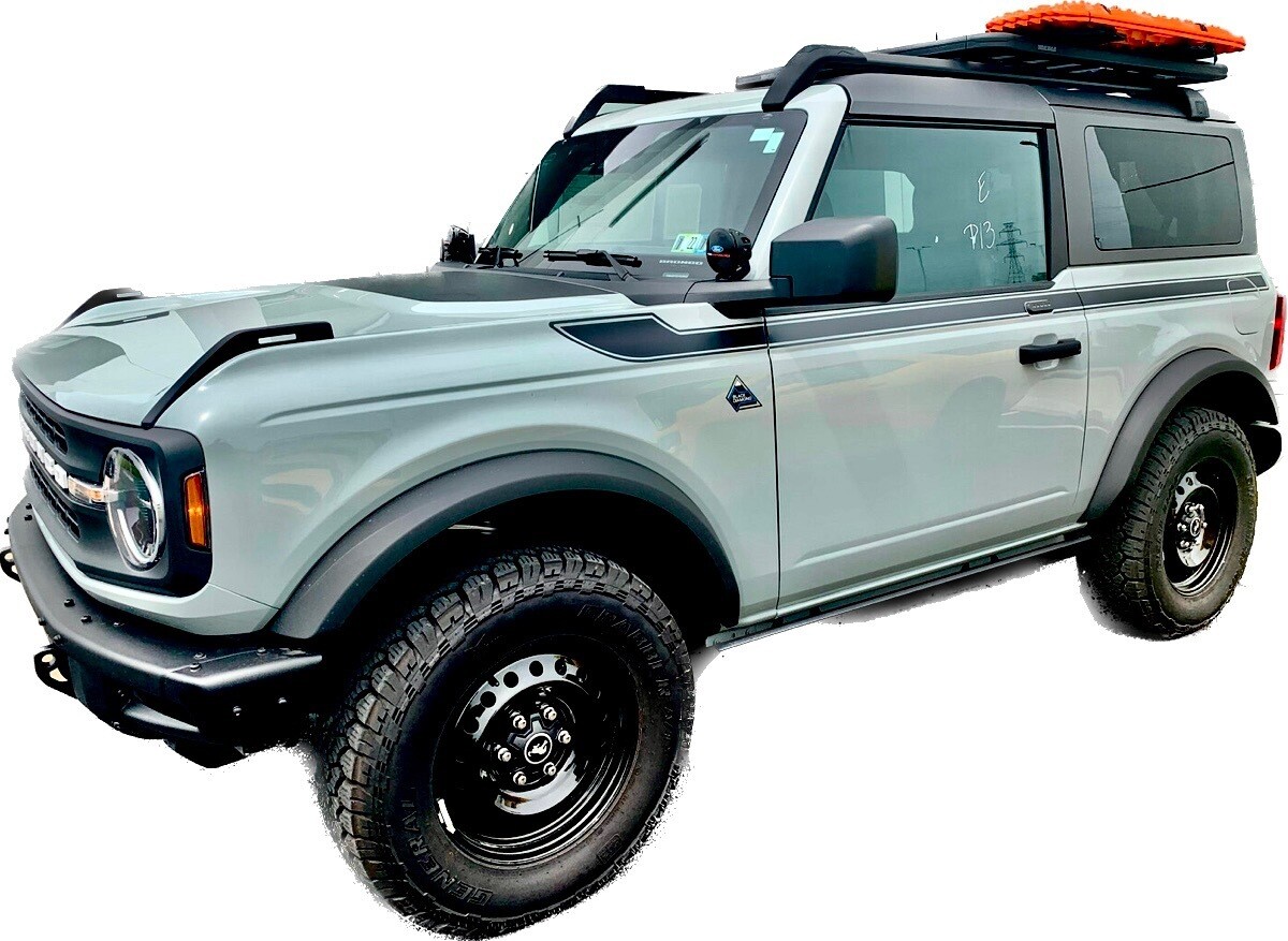 2021-up Ford Bronco Retro Special Decor Style Side Graphics Kit (Above ...