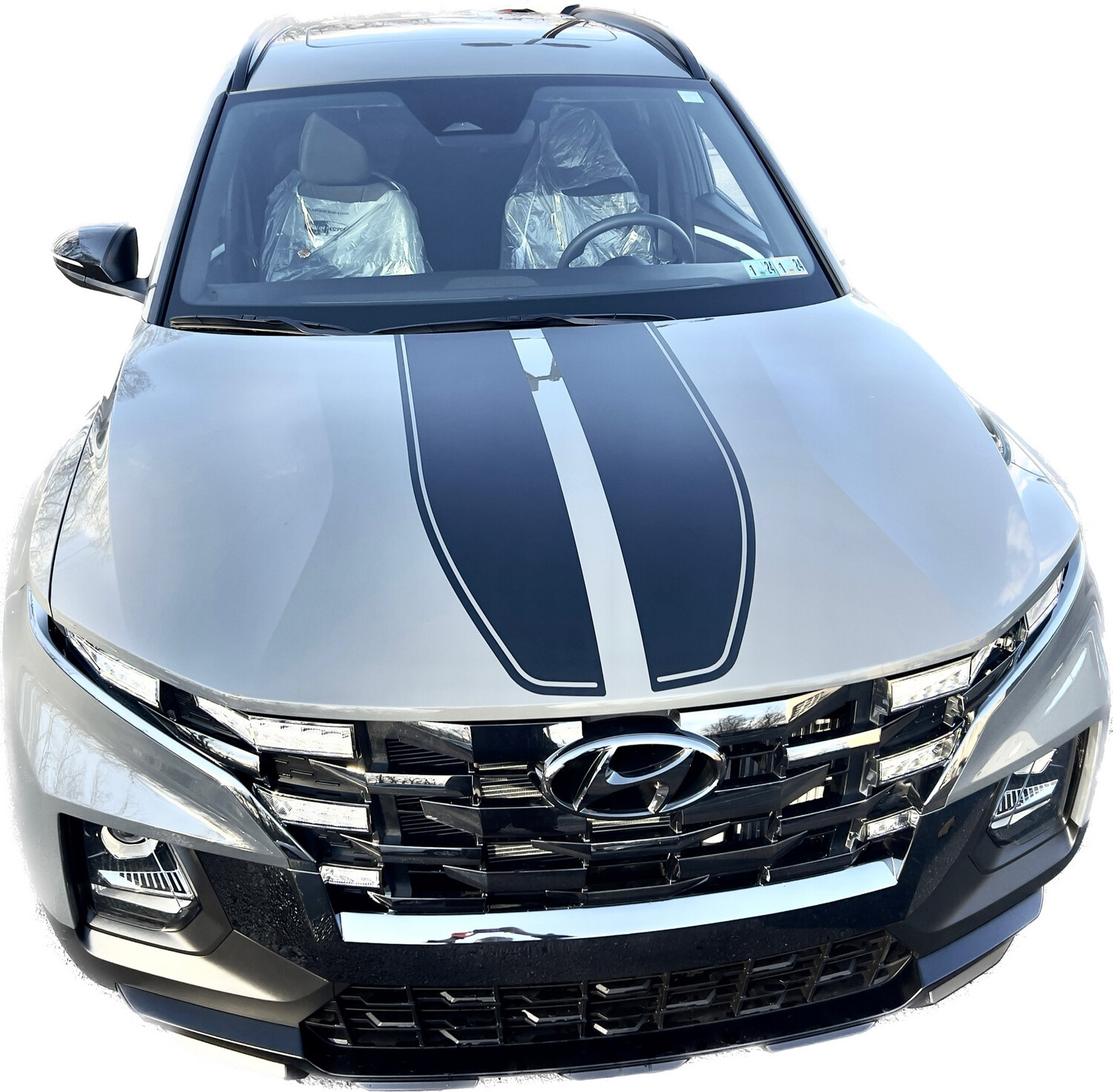 2022 – up Hyundai Santa Cruz Dual Rally Stripe Graphics Kit Custom ...