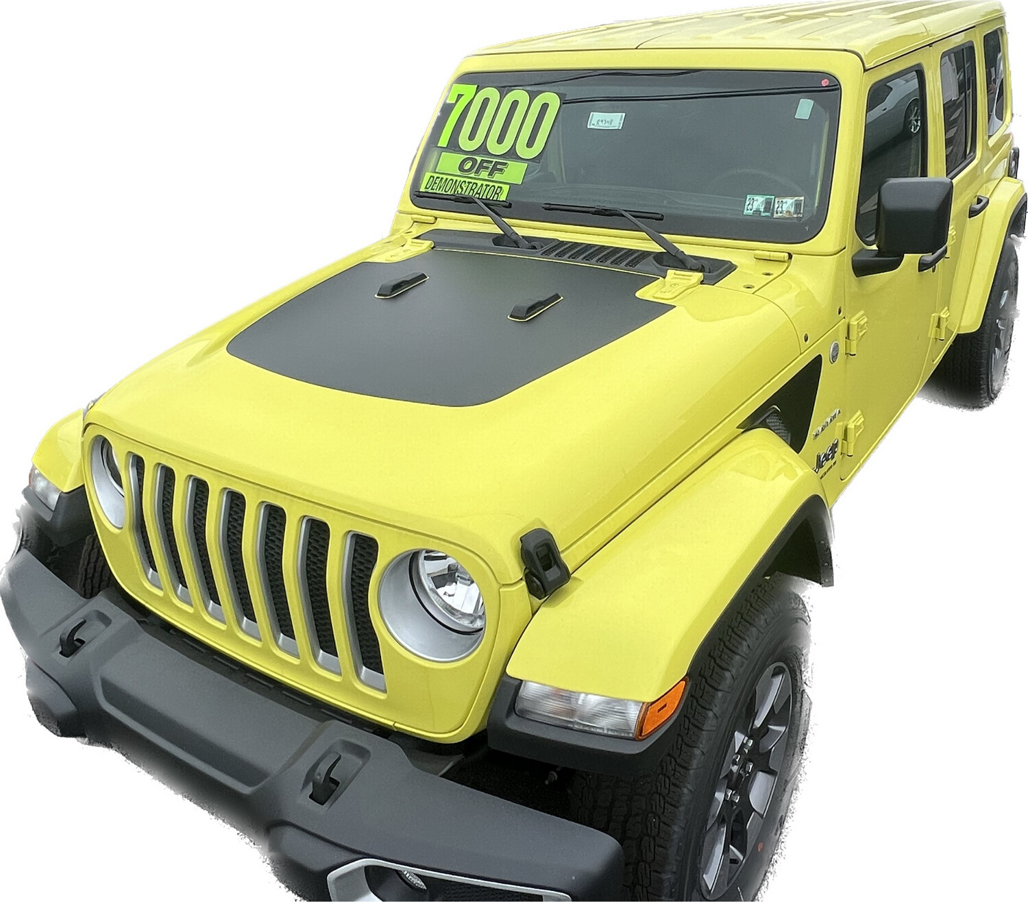 Wrangler Jeep JL JLU Gladiator Hood Blackout Graphic Decal Kit – Vinyl ...