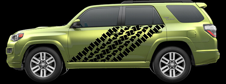2010 – Up Toyota 4Runner Jumbo Tire Tread Graphics Kit – Vinyl Stripes ...