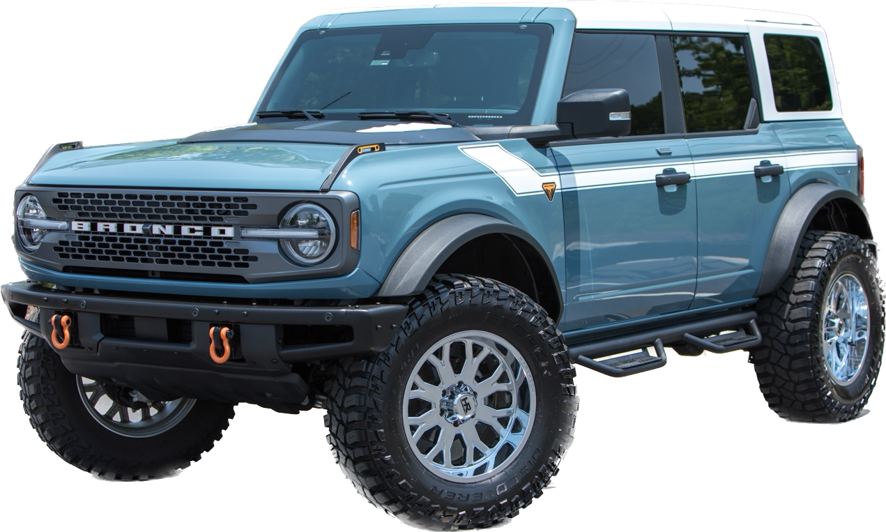 2021-up Ford Bronco Retro Special Decor Style Side Graphics Kit (Below ...