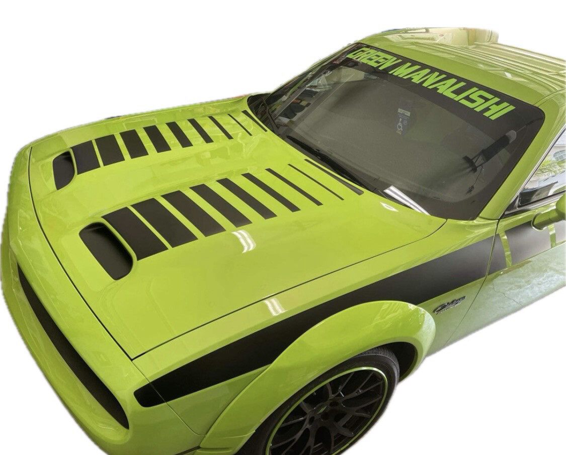 Hellcat 2019 – Up Challenger SRT Dual Scoop Hellcat Hood Decal – Vinyl ...