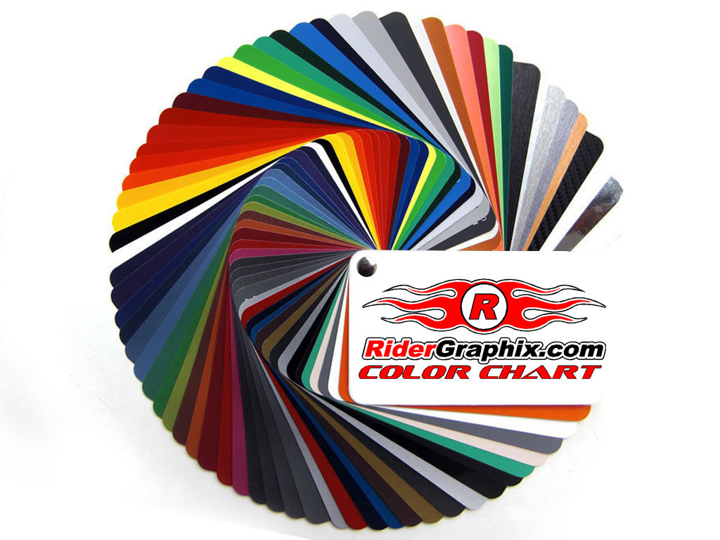 Color Chart – Vinyl Stripes, Decals & Graphics – Rider Graphix