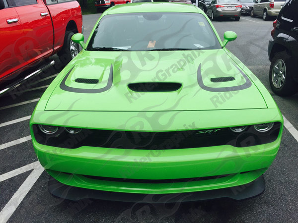 2015-2019 Challenger SRT RT GT Hellcat Hood Vent Scallop – Vinyl ...