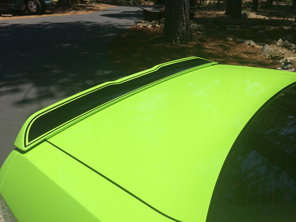 2015 & Up Challenger Rear Spoiler Front Surface Decal – Vinyl Stripes ...